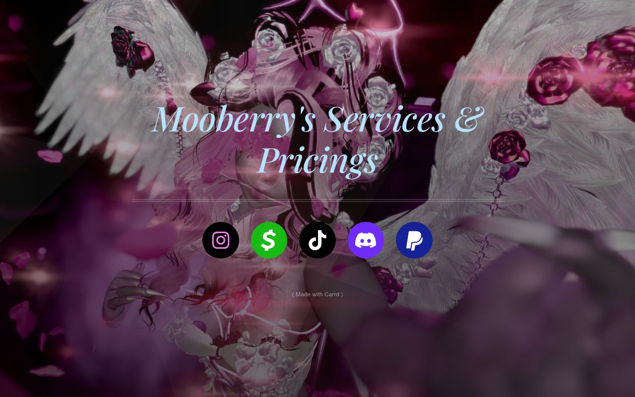 Mooberry's Services and Pricings